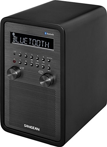 Sangean WR-50 FM-RBDS/AM/Bluetooth Wood Cabinet Table Top Radio (Certified Refurbished)