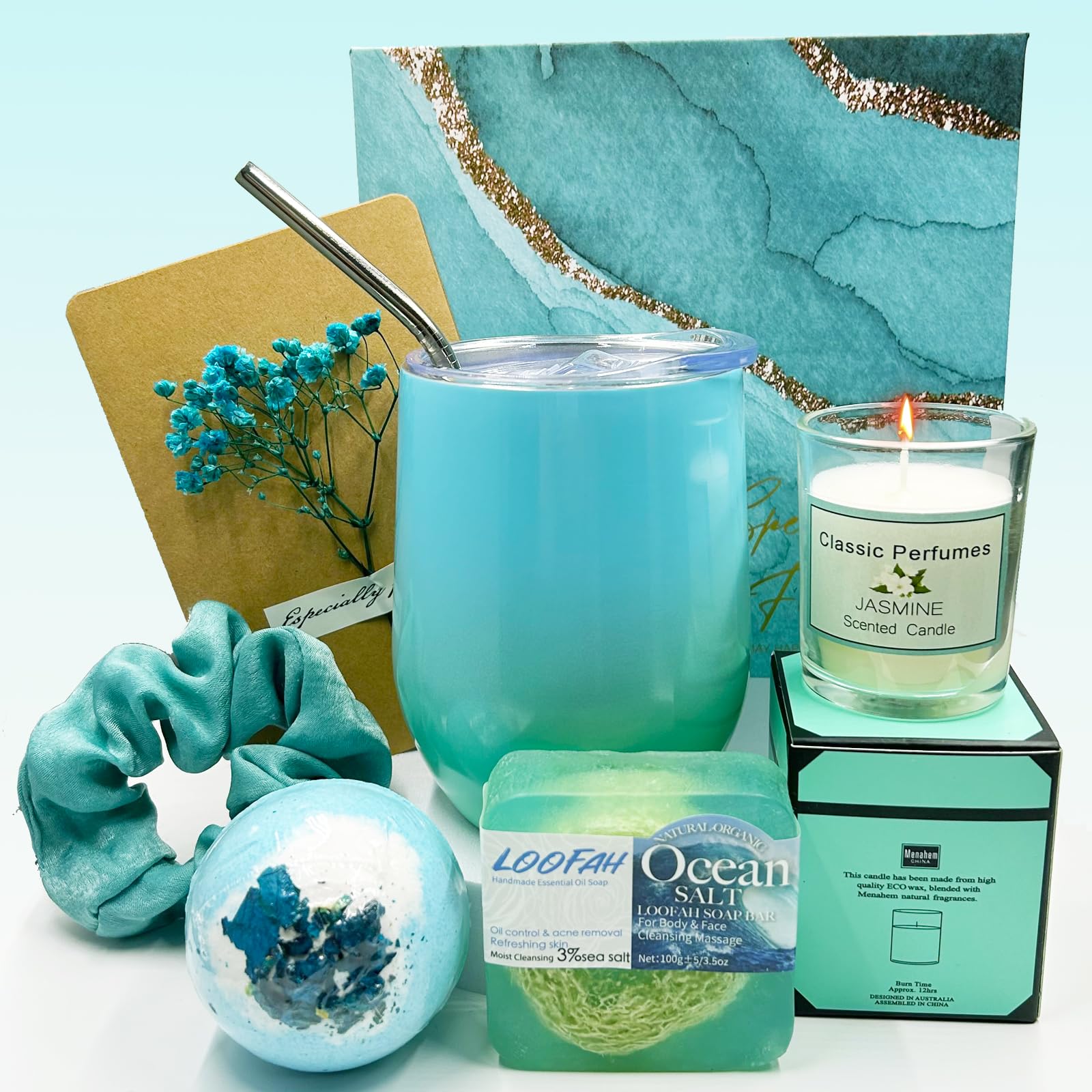 Birthday Gifts for Women Relaxing Spa Gift Basket Set, Gifts for Mom Grandma Sisters Wife Daughter Friends Female Coworkers Teachers, Mothers Day Gifts Administrative Professional Day Gift Ideas