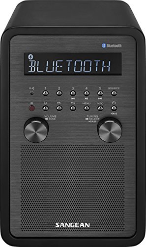 Sangean WR-50 FM-RBDS/AM/Bluetooth Wood Cabinet Table Top Radio (Certified Refurbished)
