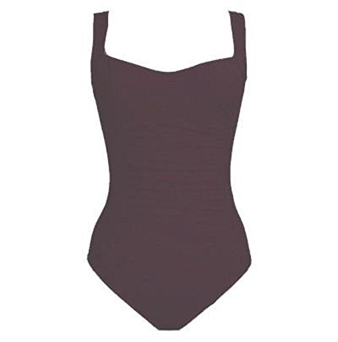 Karla Colletto Square Neck One Piece Swimwear BA-D70 (Navy, 8)