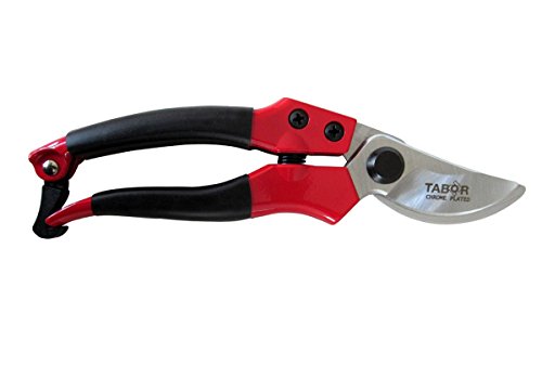 TABOR TOOLS S821A Bypass Pruning Shears, Makes Clean Cuts, Great for S-M Size Hands. Professional Sharp Secateurs, Hand Pruner, Garden Shears, Clippers for The Garden.
