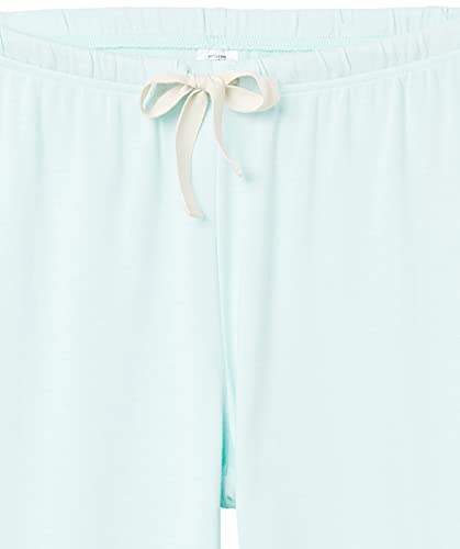 Amazon Essentials Women's Pajama Jogger - Lightweight Lounge Terry, Plus Size, Aqua Blue, Large