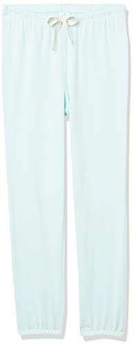 Amazon Essentials Women's Pajama Jogger - Lightweight Lounge Terry, Plus Size, Aqua Blue, Large