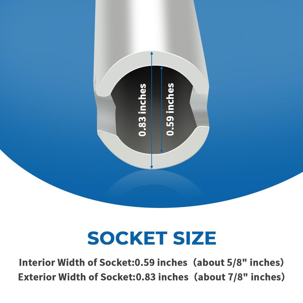 WIKIBB Crank Handle for Coleman Fleetwood Pop-Up Camper,Iron Tent Camper Crank Handle with Rotatable Plastic Handle 4-1/4 inches Handle Length