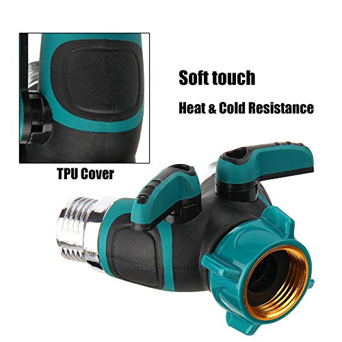 Solimeta 2 Way Water Splitter Heavy Duty, Water Faucet Splitter, Hose Bib, Garden Hose Splitter, Garden Hose Connector