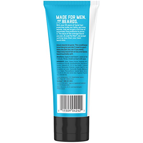 Just For Men The Best Beard Conditioner Ever, Made with Oatmeal, Aloe, Chamomile, and Jojoba Oil, 3 Fluid Ounce