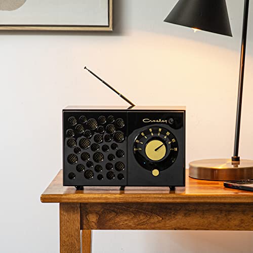Crosley CR3042A-BK Maverick Portable AM/FM Radio with Bluetooth Receiver, Black