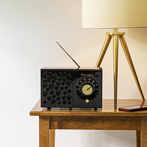 Crosley CR3042A-BK Maverick Portable AM/FM Radio with Bluetooth Receiver, Black