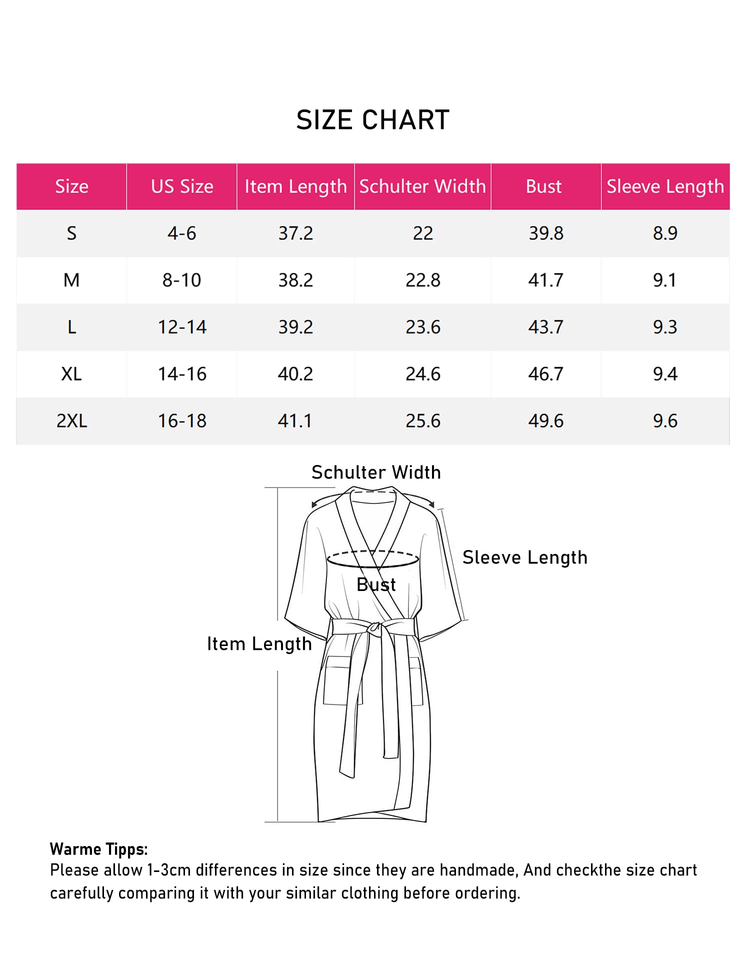 COLORFULLEAF Women's 100% Cotton Robes Summer Short Sleeve Bathrobe Knee Length Sleepwear with Pockets(White,M)