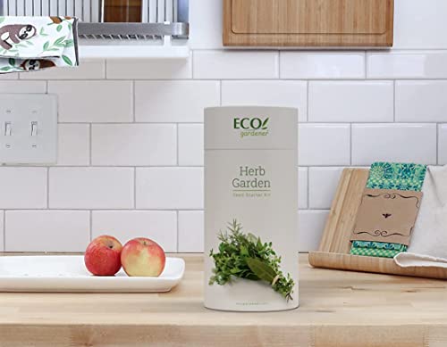 ECOgardener Herb Garden Kits - Indoor Herb Garden Kits - Herb Seed Kits for Indoor Gardening - Window or Kitchen Herb Garden Kits - 5 Pack + 2 Bonus Herbs