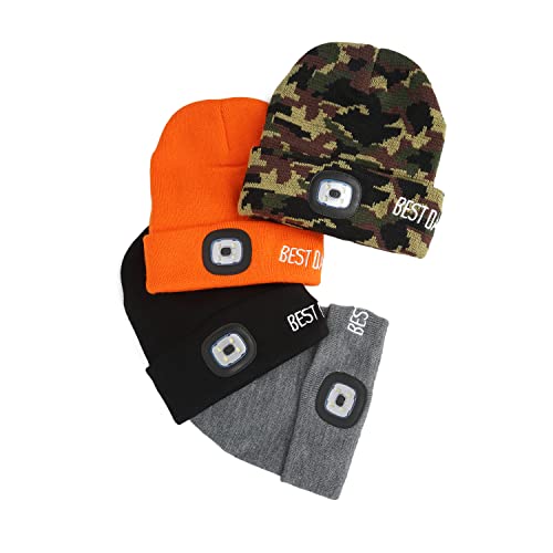 Funny Gifts for Dad from Daughter Son Fathers Day Beanie Winter Hat Christmas Stocking Stuffers for Men Daddy Step Dad Him