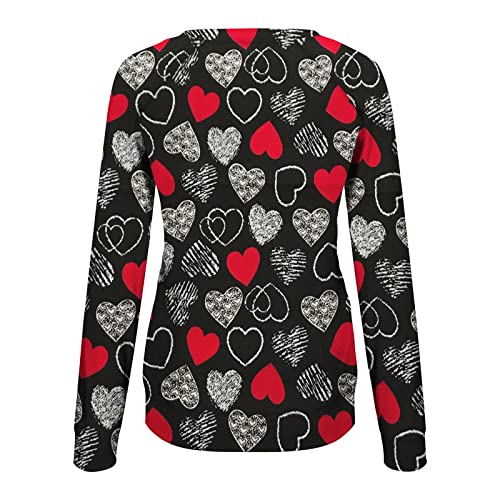 Women Valentines Day Shirt Happy New Year Decorations 2023 Stocking Stuffers for Teens Funny Gifts Under 20 Black