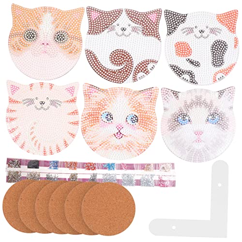 FAVOMOTO 1 Set Coaster Toys Adults for Women Gifts for Car Stocking Stuffers for Adults Funny Non-Slip Coffee Mat Cute Coaster Kitchen Trivets Mat Adult Arts and Crafts Cup