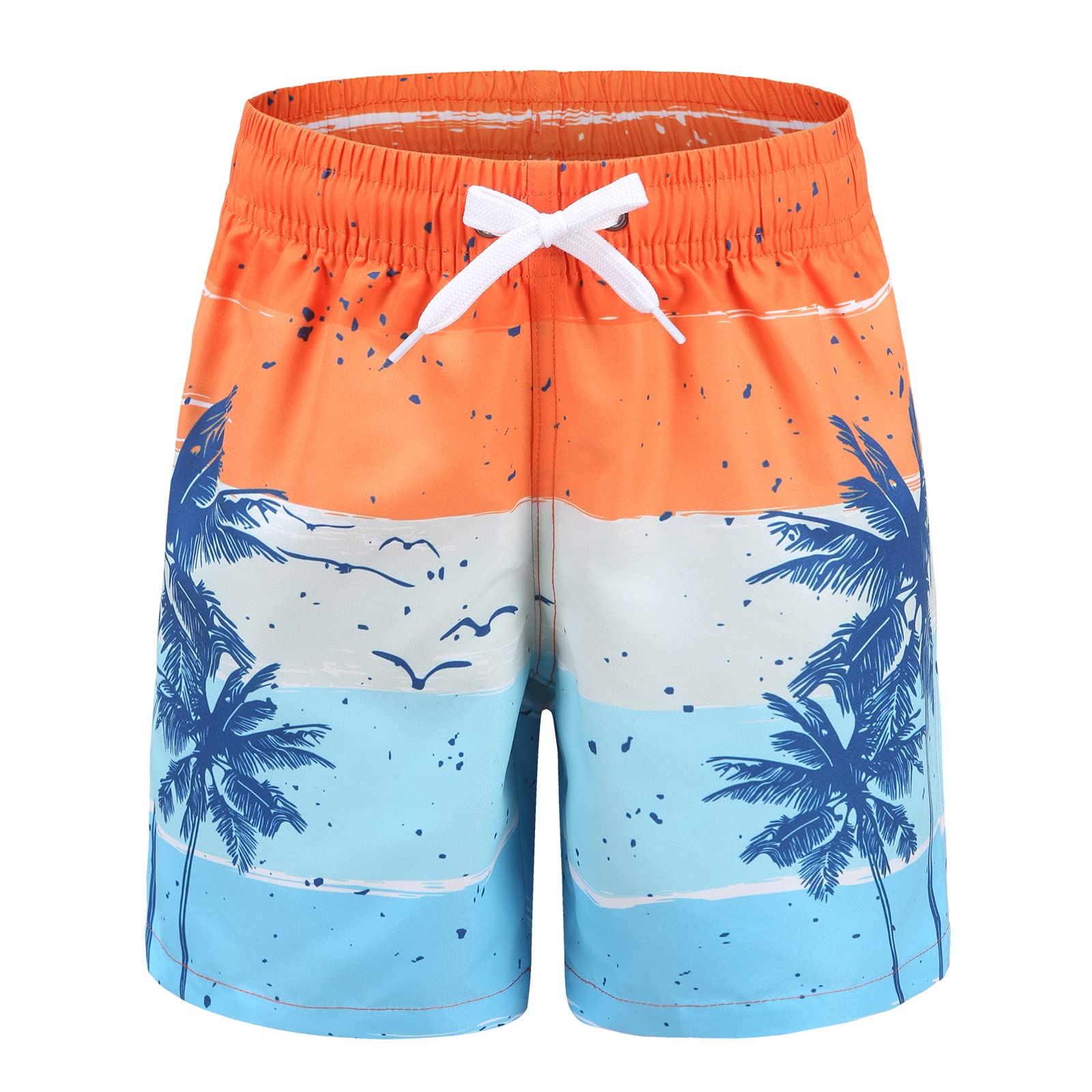 Aisyee Big Boys Swim Trunks Quick Dry Swim Shorts for Kids Beach Boards Shorts with Hawaiian 3D Prints Swimwear Seaside Size 16/14-16 Years
