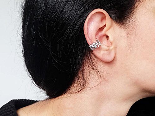 Sovats Ear Cuff Bee Earrings For Women 925 Sterling Silver Rhodium Plated - Simple, Stylish Stud Earrings&Trendy Nickel Free Earring