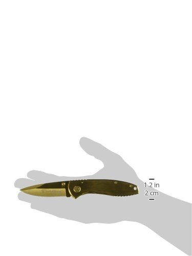 Smith & Wesson Executive CK110GL 6.8in High Carbon S.S. Folding Knife with 2.8in Drop Point Blade and Aluminum Handle for Outdoor, Tactical, Survival and EDC
