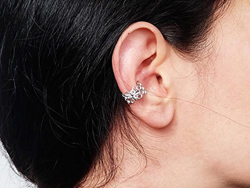 Sovats Ear Cuff Bee Earrings For Women 925 Sterling Silver Rhodium Plated - Simple, Stylish Stud Earrings&Trendy Nickel Free Earring
