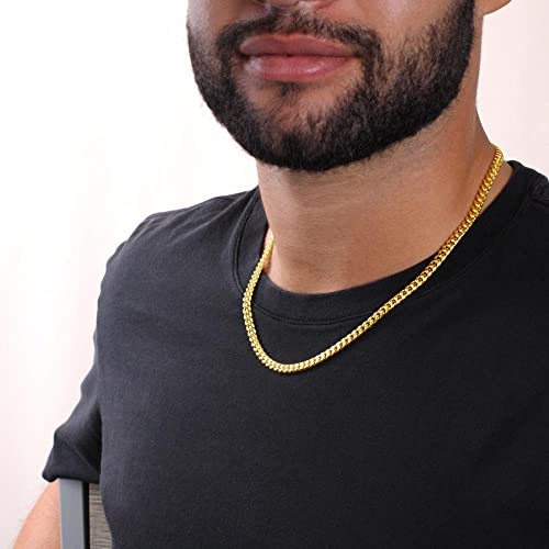 To My Boyfriends Dad Father Gift, Cuban link Chain, Necklace, for Christmas, Birthday, Just Because, Fathers Day, Present, Stocking Stuffer TBS0574