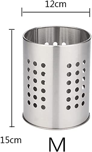ceramic Utensil Caddy Creative Stainless Steel Cutlery Holder ,Drainer Rack Chopsticks Tube Kitchen Storage Box, Spoon Fork Cutlery Shelf Organizer Pen Holder chopstick holder (Size : Medium)