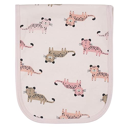 Gerber Baby 4-Pack Terry Burp Cloths, Leopard, One Size