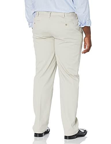 Dockers Men's Classic Fit Easy Khaki Pants-Pleated (Standard and Big & Tall), Cloud, 36W x 34L