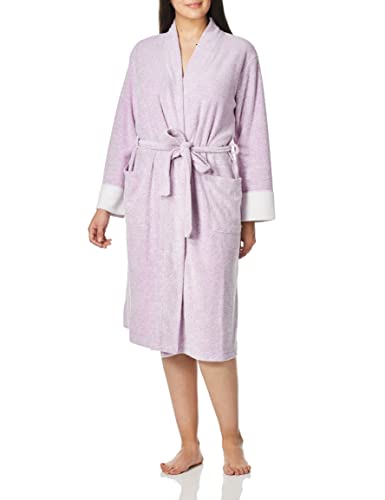 N Natori Women's 42 Inch Terry Robe, Royal Purple, Medium