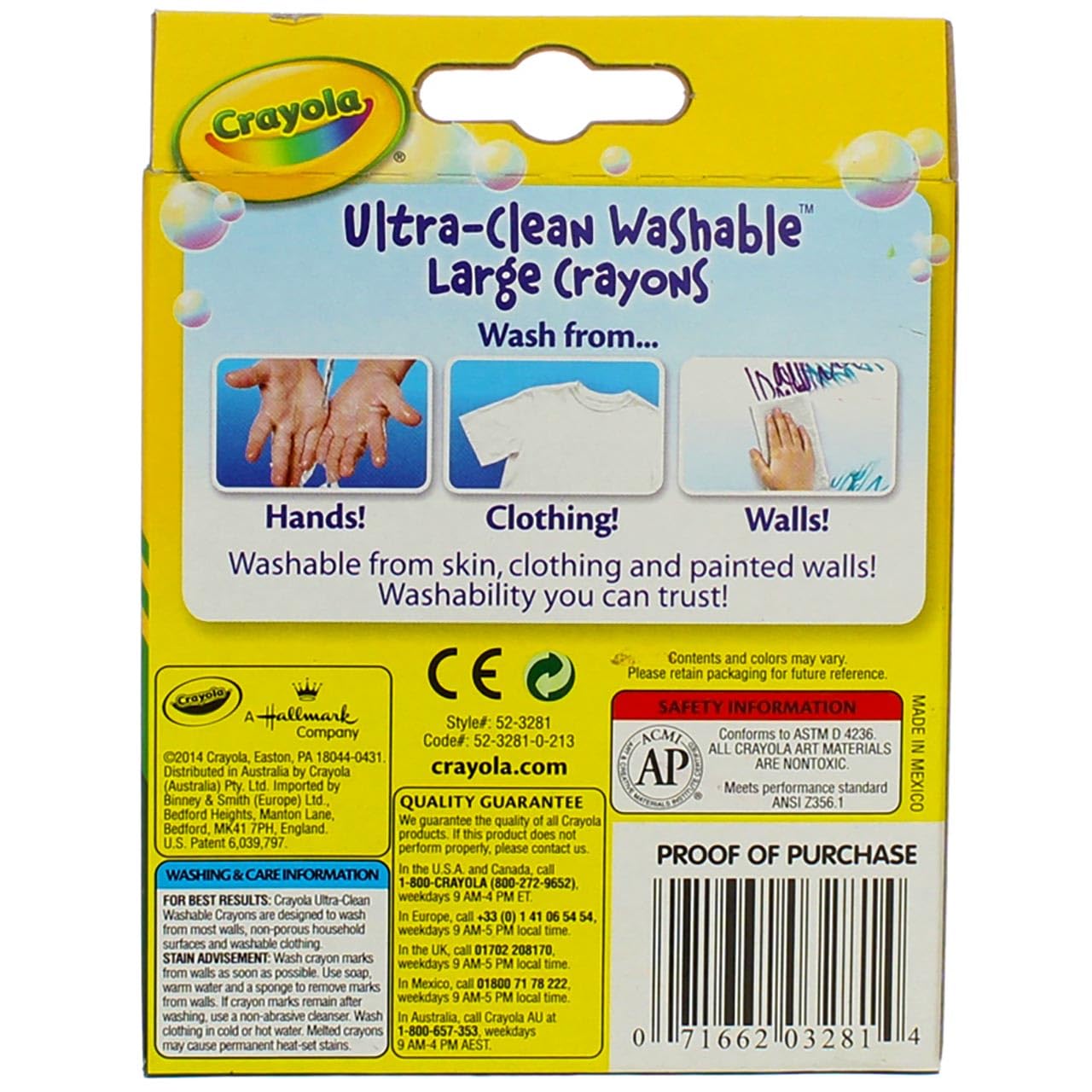 Crayola Large Washable Crayons 16 Pack - 2 Packs