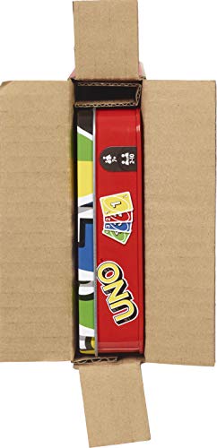 UNO Card Game, Gift for Kids and Adults, Family Game for Camping and Travel in Storage Tin Box [Amazon Exclusive]