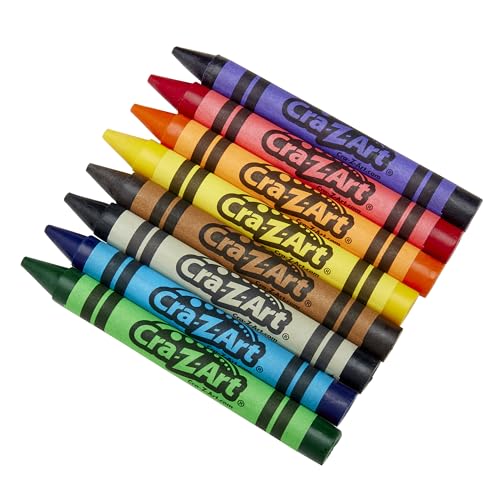 Cra-Z-Art Jumbo Crayons, 8 Assorted Colors, 8/Pack (10203WM48)