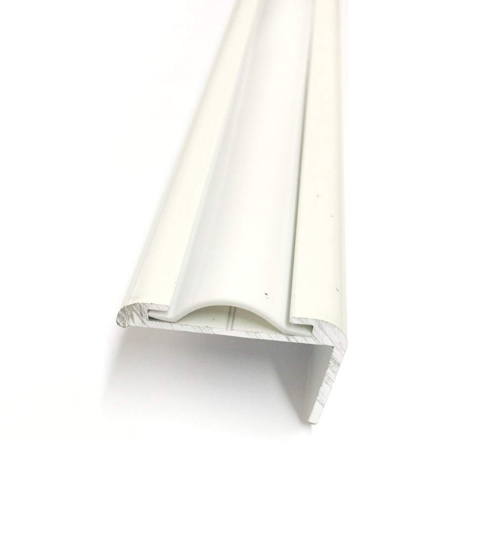 QPN White Vinyl 5/8" Insert Molding Trim Screw Cover RV Camper Travel Trailer (35 ft, White)