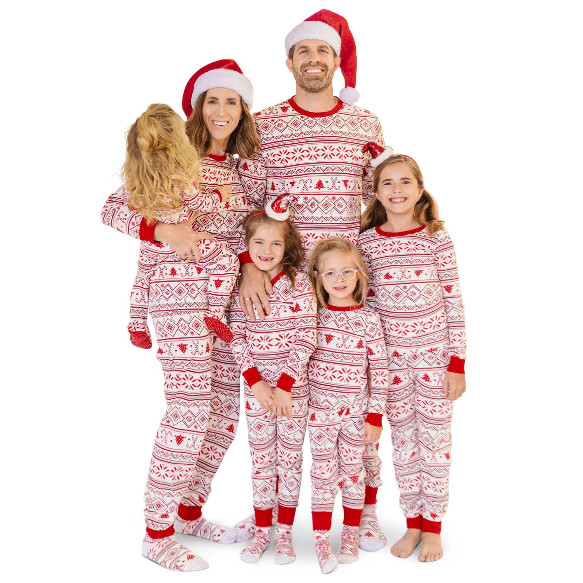 The Children's Place,GROUP 1 - Family Matching, Christmas Pajama Sets, Cotton,7