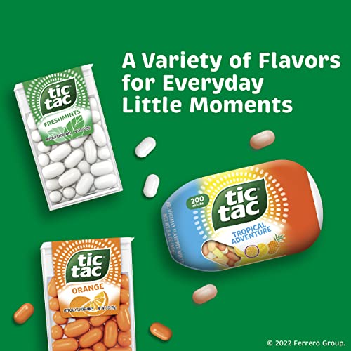 Tic Tac Freshmint Breath Mints, On-The-Go Refreshment, Easter Basket Stuffers, 1 oz, 12 Count
