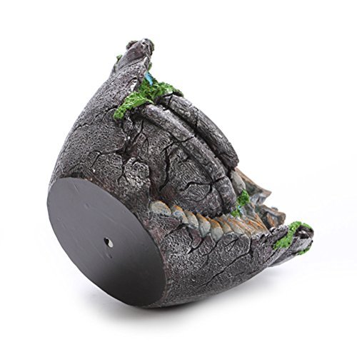 OUNONA Plant Pot, Mini Garden Pot Container Fairy Garden Pot with Sweet House Tabel Decor for Home Office Living Room (Silver)