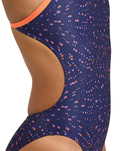 Arena Performance Fireworks Women's Swimsuit Challenge Back One Piece MaxLife Training Suit, Nespola/Navy Multi, US Size 32