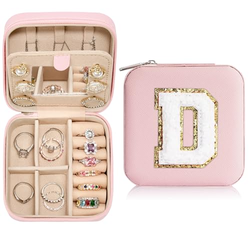 Nayno Travel Jewelry Case Graduation Gifts for Women Travel Jewelry Organizer Travel Jewelry Box Personalized Gifts Portable Trendy Stuff Birthday Gifts for Women