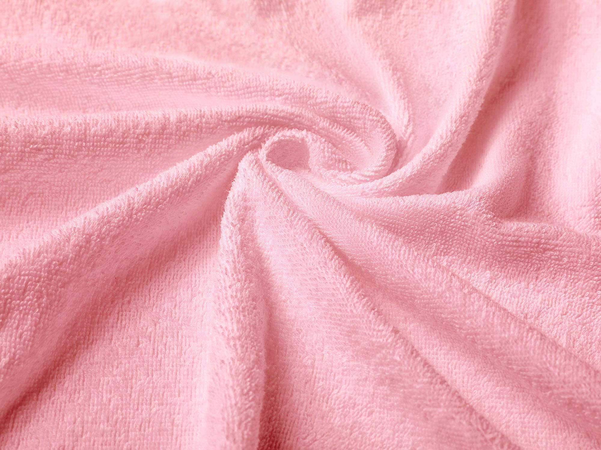 SIORO Terry Cloth Robes for Women Cotton Kimono Bathrobe Towel Soft Fuzzy Absorbent Long Sleeve Calf Length Robe Plush Warm Shower Housecoat,Light Pink Small