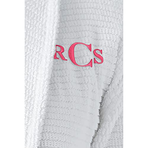Lands' End Women's Long Sleeve Cotton Spa Bath Robe White Plus 3x