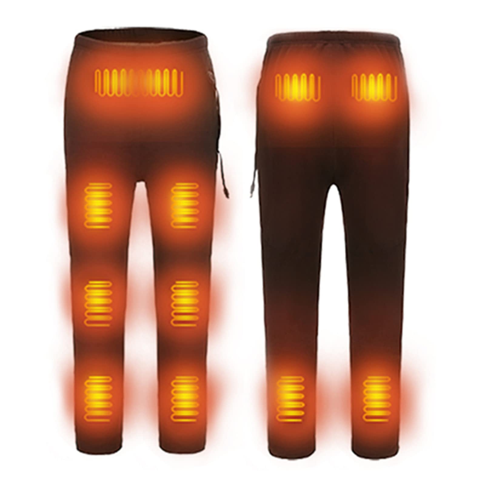 Electric Heated Thermal Underwear Set,Women Men USB Electric Heated Thermal Long Sleeve T Shirts Ultra-Soft Base Layer Warm Top Pants, Washable Heating Underwear Thermal Set Clothes