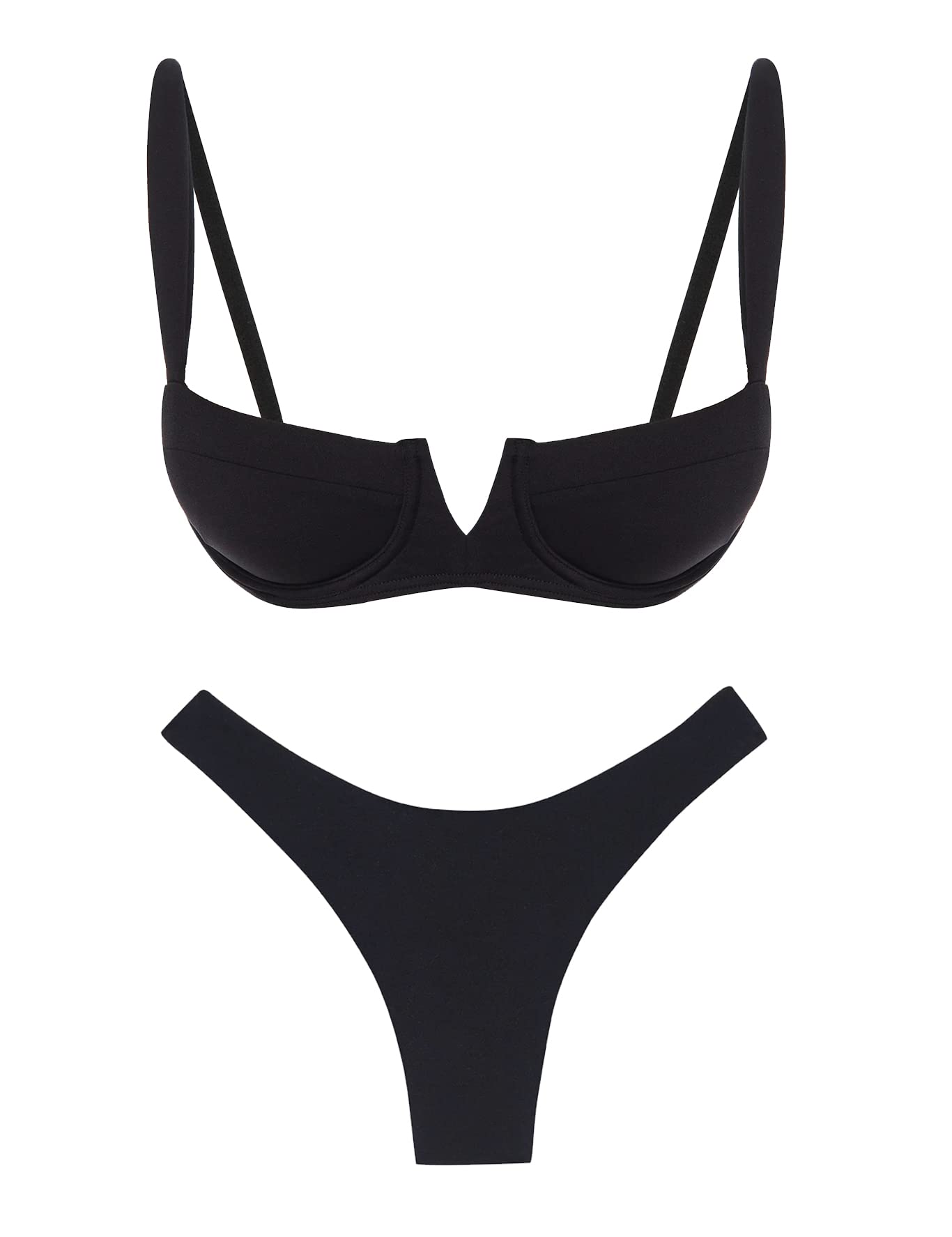 Womens Swimsuits Women,Sexy Bikini Sets for women,Bathing Suit for Women,Triangle Bikinis for Women,Two Piece Swimsuit for Women,Womens Bikini Swimsuit,Bathing Suit for Women 2 Piece Bikini Black L