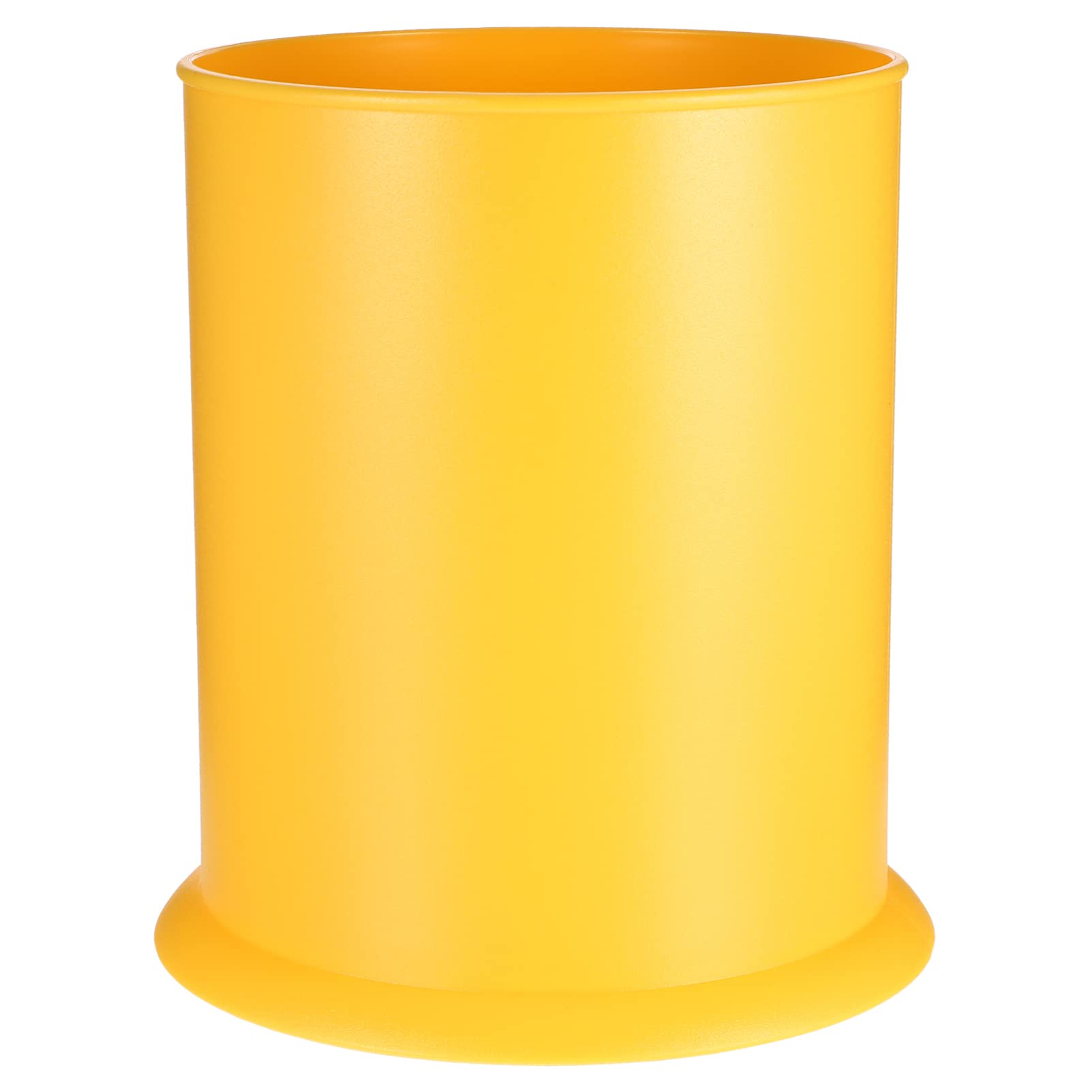 DOITOOL Ceramic Dishes Plastic Kitchen Utensil Holder Utensil Crock Cutlery Holder Spoon Spatula Holder Utensil Caddy Organizer for Kitchen Countertop Yellow Spoons Silverware