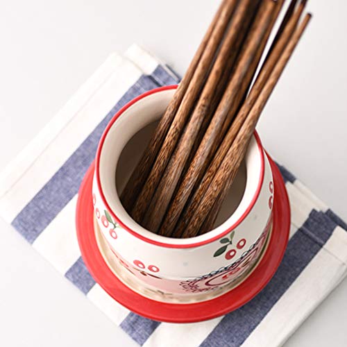 Ceramic Utensil Holder Vintage Style Kitchen Utensil Caddy Antique Design Cooking Utensil Organizer Country Style Utensil Crock for Cooking Enthuziast,White