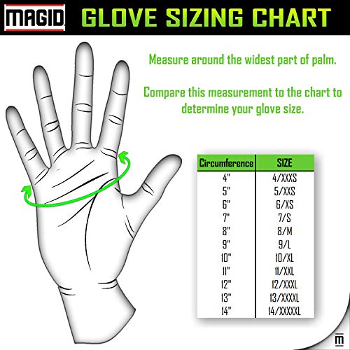 MAGID BE338T Bella Women's Comfort Flex Coated Garden Glove, Nitrile Palm Coat, Small/Medium (1 Pair)