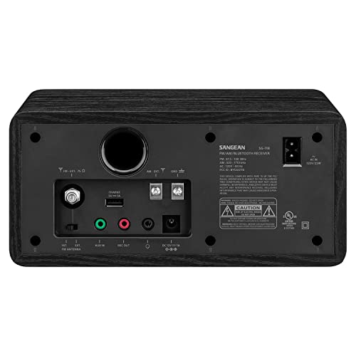 SANGEAN SG-118 AM/FM/Bluetooth Wooden Cabinet Radio with USB Phone Charging
