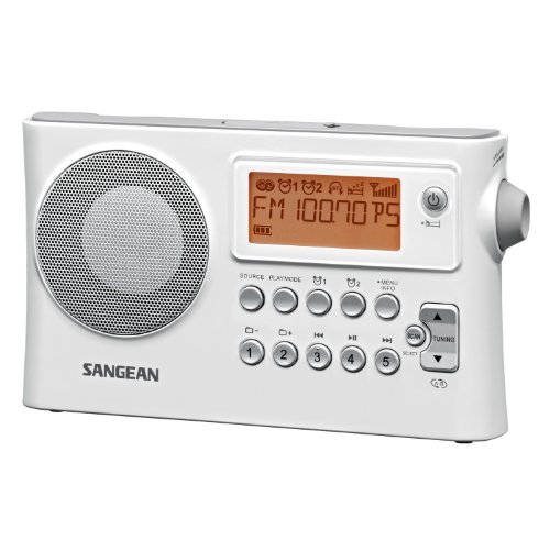 Sangean PR-D14 AM/FM-RDS Portable Radio with USB MP3 / WMA Playback