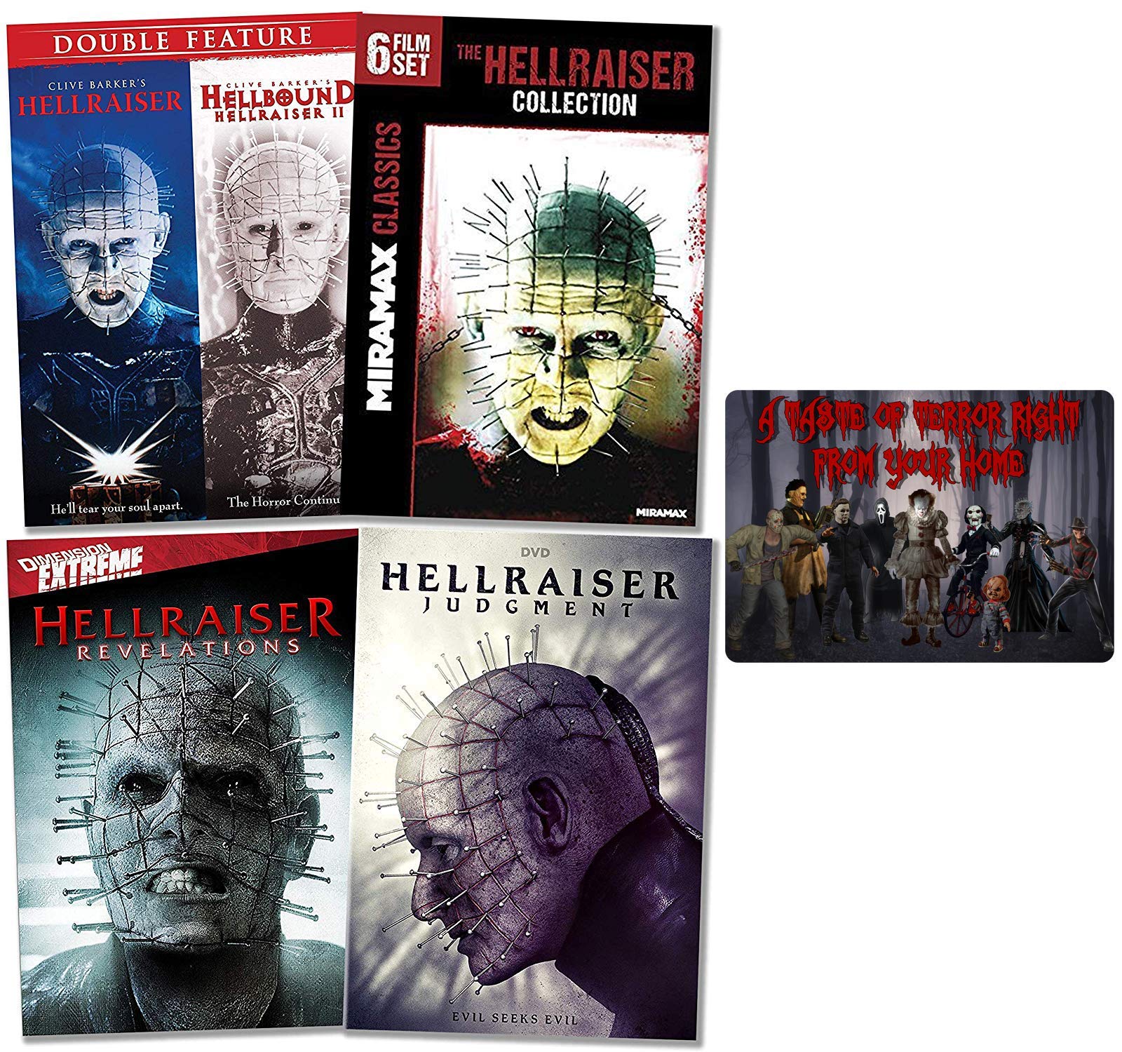 Hellraiser Complete 10 Movie Series DVD Set - Judgement / Revelations + More!