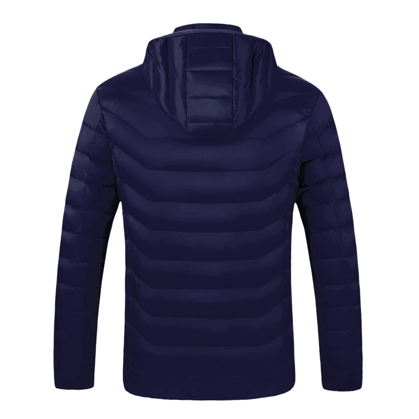 COMIOR Electric Heated Jacket, Unisex Heated Coat for Men Women USB Rechargeable Electric Heated Jacket with 11 Heating Zones Winter Waterproof Warming Jackets For Outdoor Skiing, Hiking