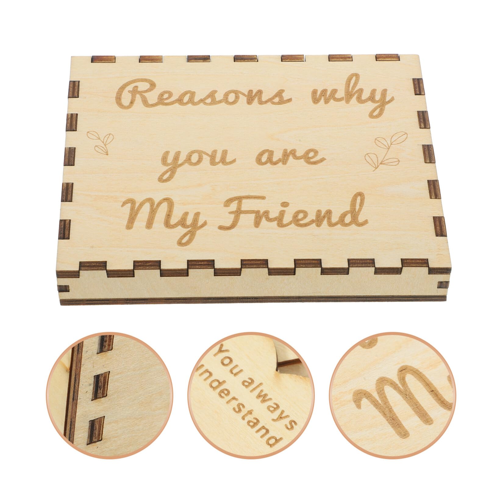 NOLITOY Personalized Sentimental Box Reasons Why You Are My Best Friend Cute Birthday For Her Women Friendship & Bestie