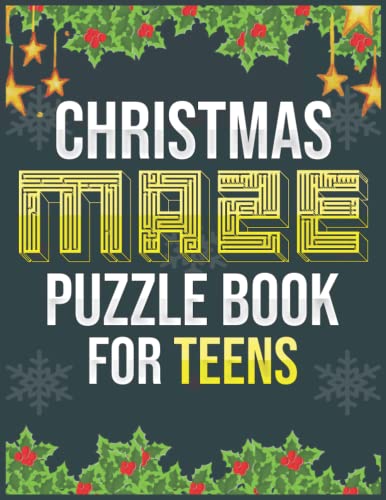 Stocking Stuffers for Teens: Christmas Maze Puzzle Book for Boys and Girls