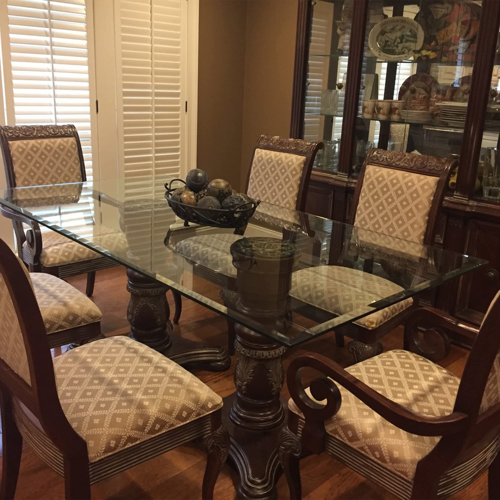 Fab Glass and Mirror 24" X 36" Inch Rectangle 3/8" Thick Tempered Beveled Edge Polish Radius Corners Glass Table Top, Clear