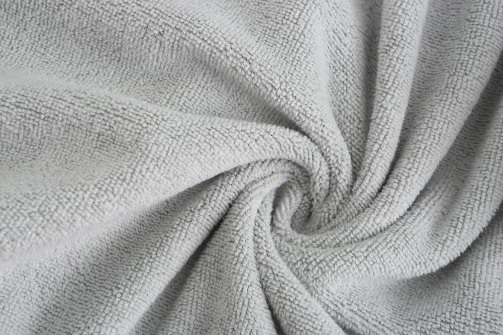 E.W Apparel Kids Boys Girls Hooded Towelling Bathrobe Dressing Gown 100% Cotton Terry Towel Soft Terry Cloth Robe 5-16 Years(Grey,11-12 Years)